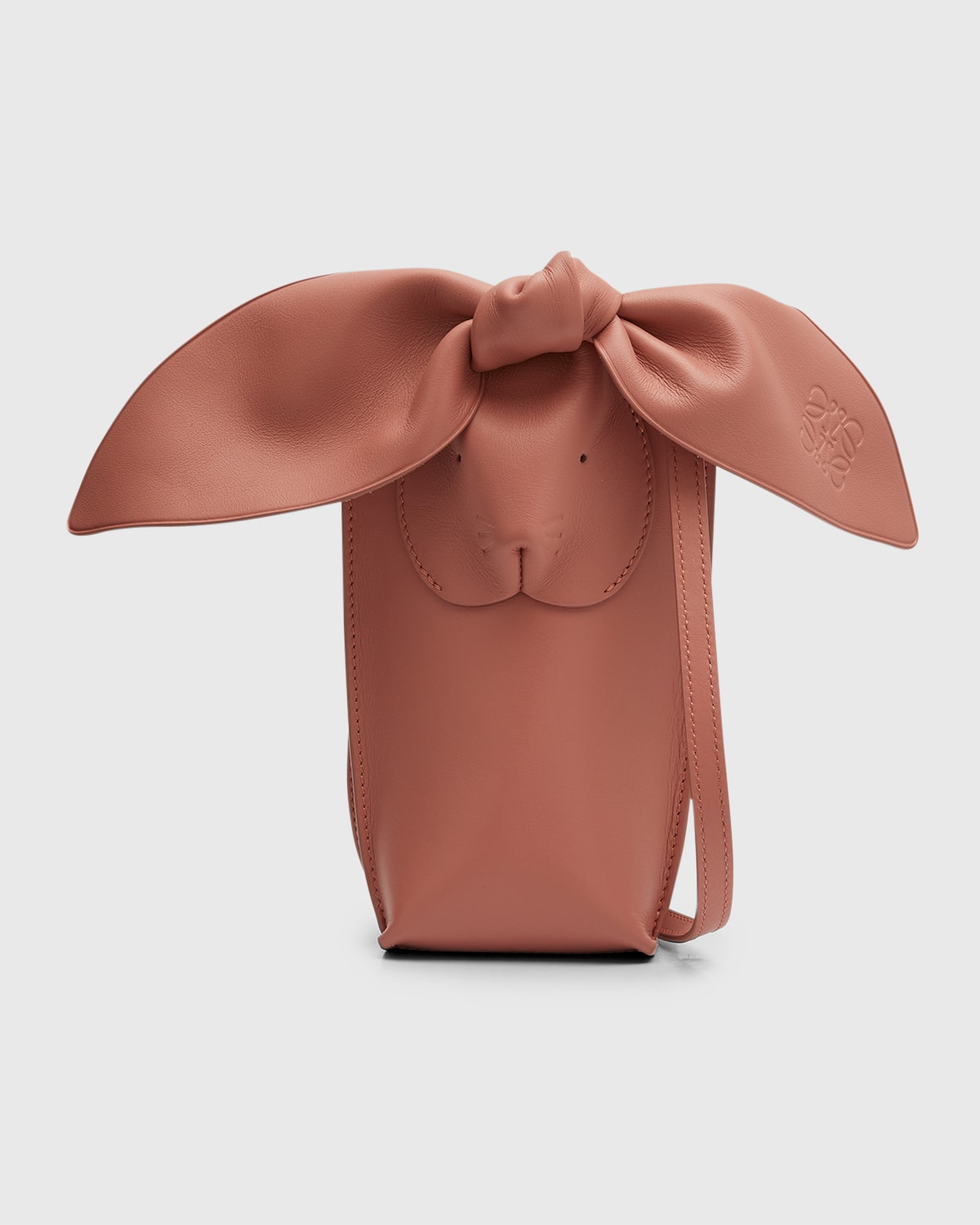 Loewe Bunny Pocket Leather Shoulder Bag In Peach Bloom | ModeSens