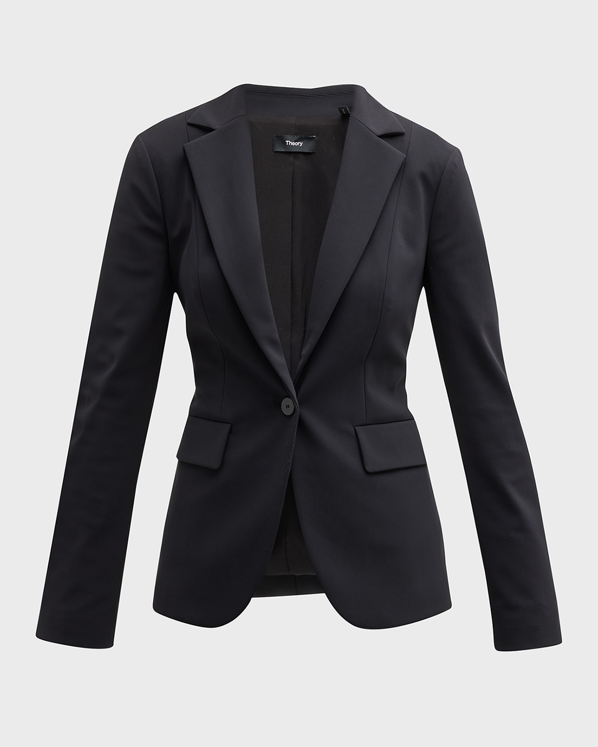 Theory Precision Ponte Riding Blazer In Black | ModeSens