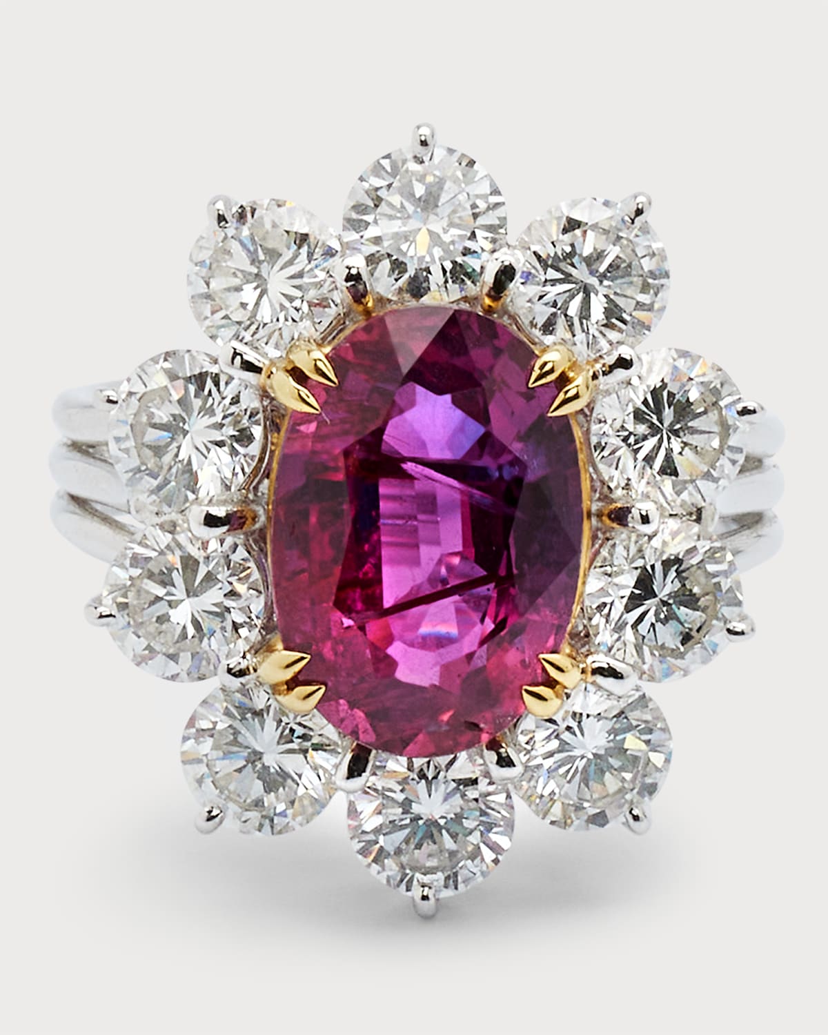 Alexander Laut 18k Gold Diamond And Ruby Ring | ModeSens