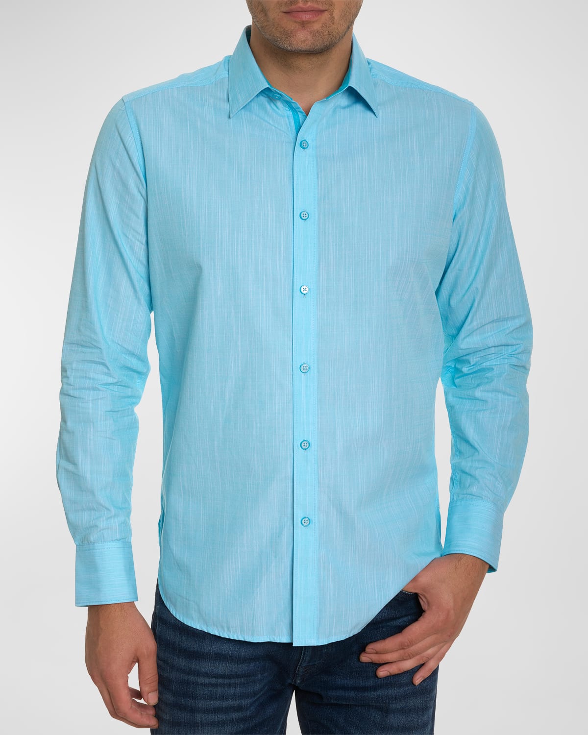 Robert Graham Stingray Long Sleeve Button Down Shirt In Light Blue ...