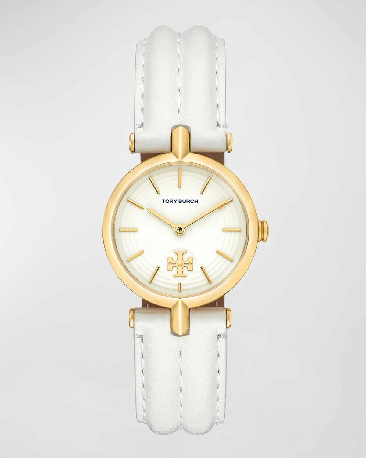 Tory Burch The Kira Watch With Ivory Leather Strap | ModeSens