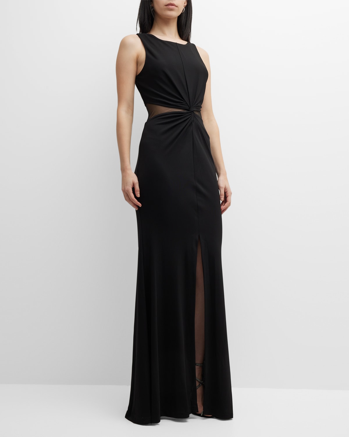 Donna Karan Ray Twisted Mesh Cut-Out Gown | Smart Closet