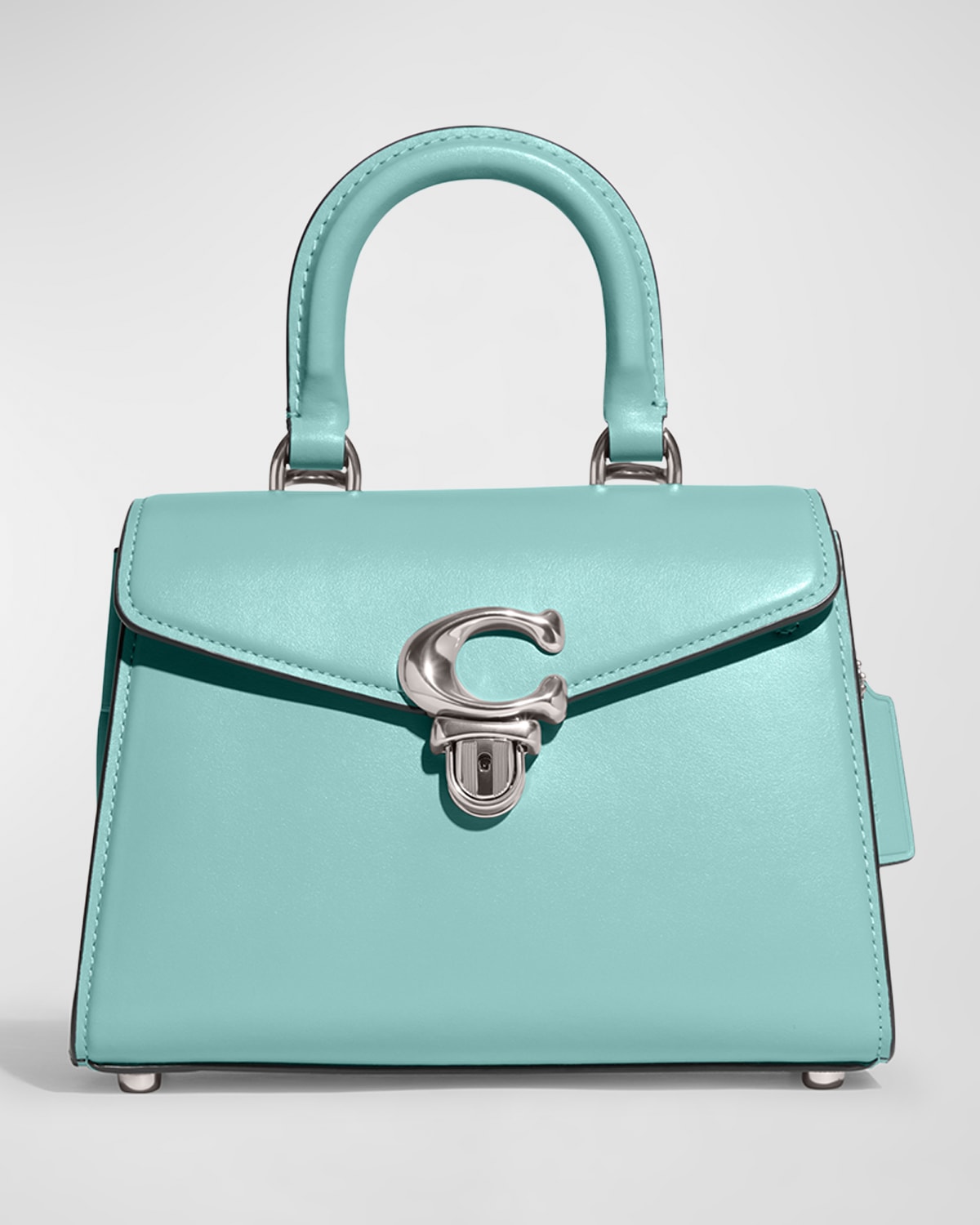 Coach Sammy 21 Luxe Leather Top-handle Bag In Lhfaded Blue | ModeSens