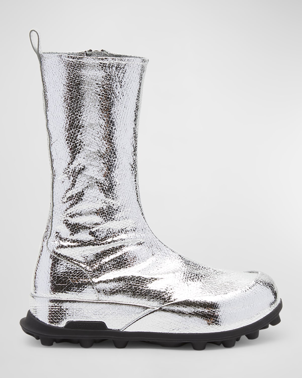 silver space boots