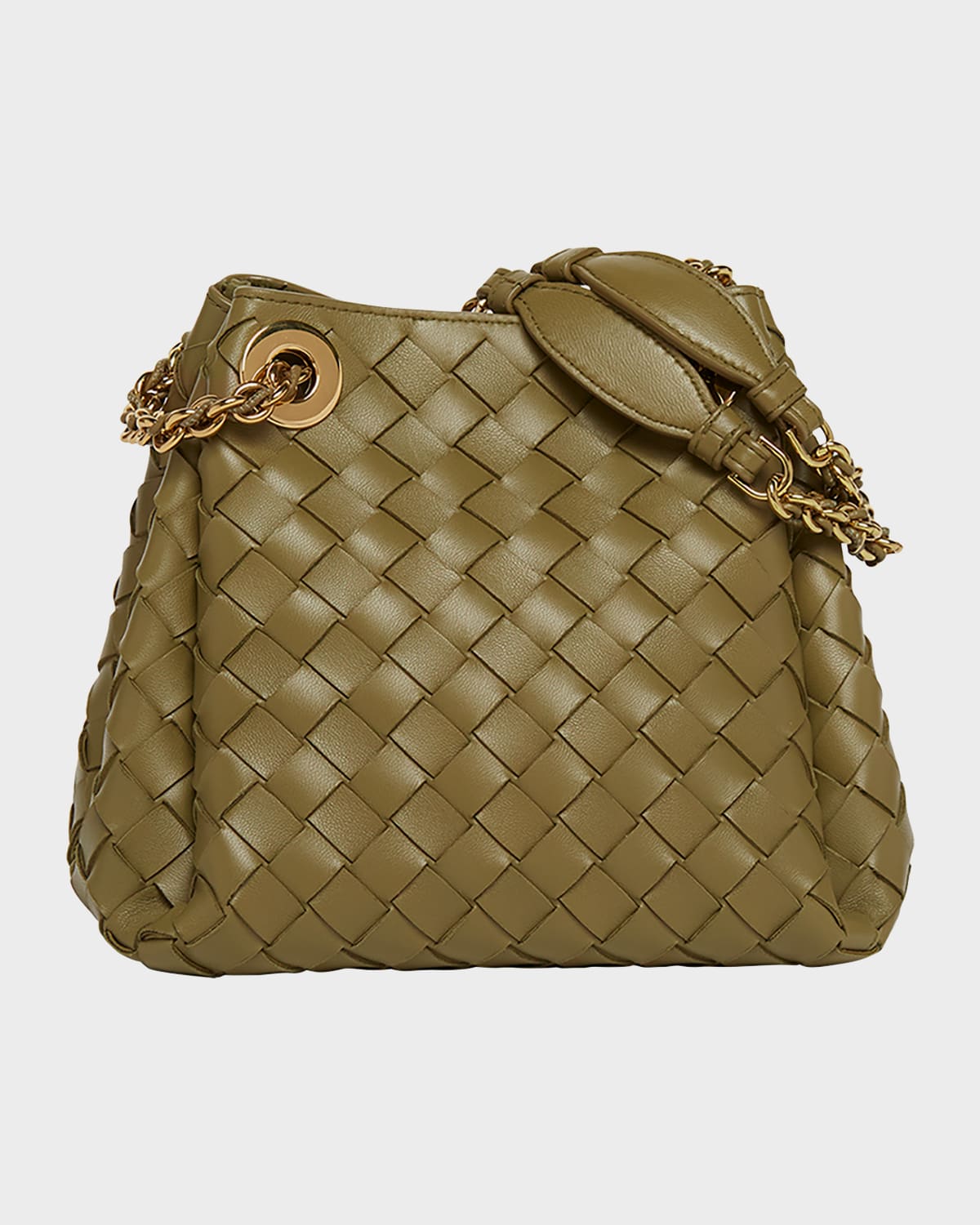 Bottega Veneta Small Parachute Leather Shoulder Bag | Smart Closet