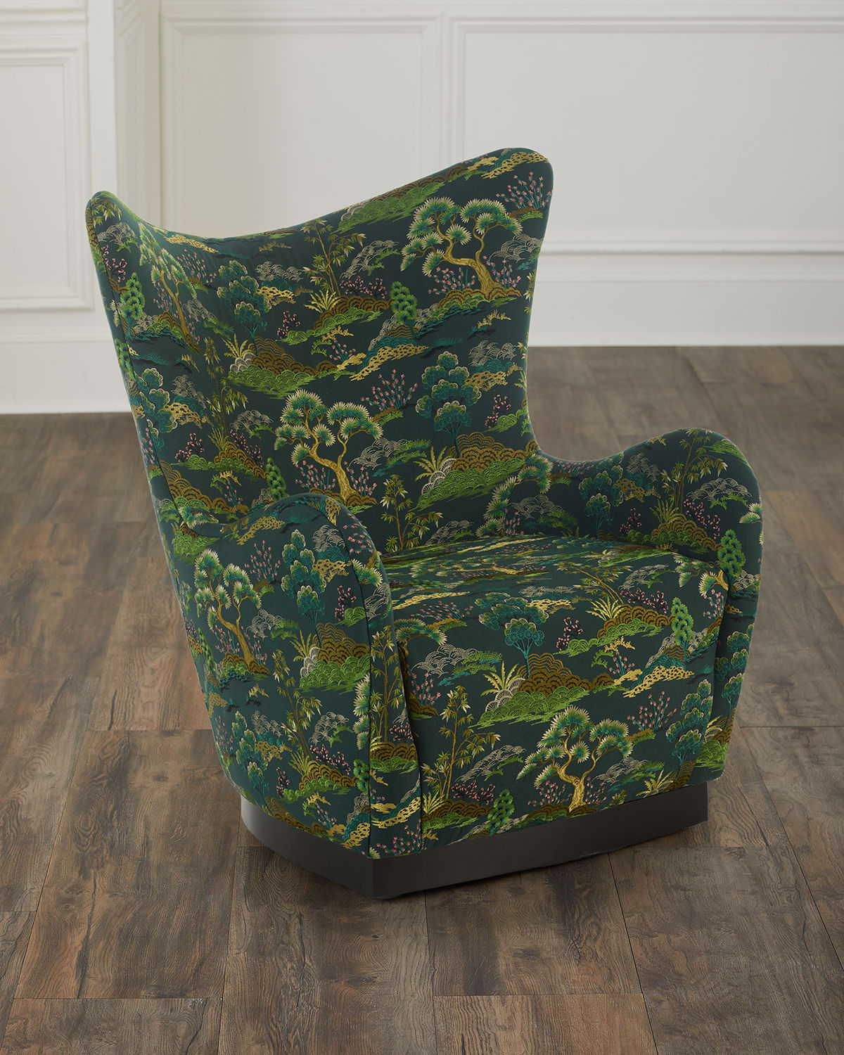 Massoud Suva Wing Chair In Green | ModeSens
