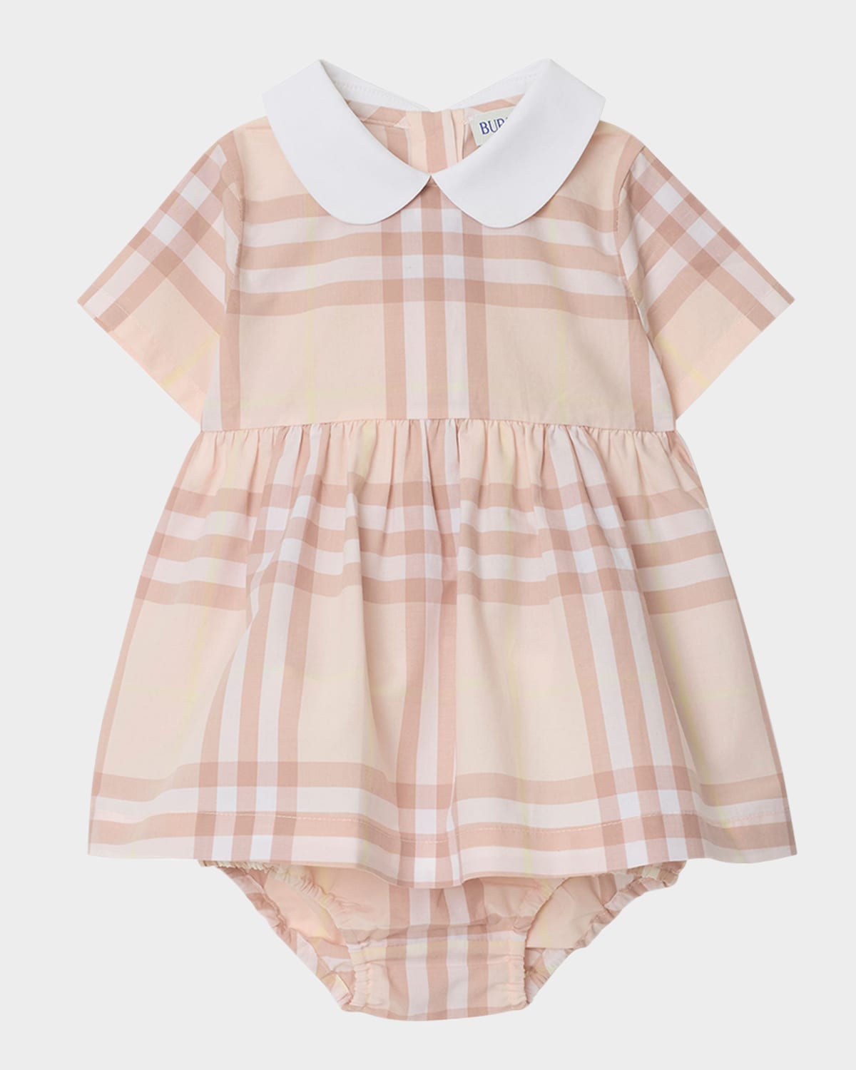 Burberry Kids' Girl's Geraldine Cotton Poplin Check Dress & Bloomers | ModeSens