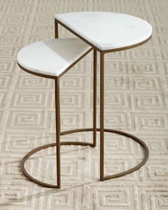 Global Views Marble Top Nesting Tables | Neiman Marcus