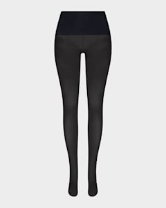 Commando Sexy Sheer Lace-Waist Tights | Neiman Marcus