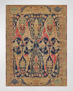 MacKenzie-Childs Midnight Floral Wool Rug | Neiman Marcus