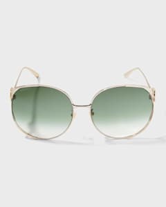 Gucci GG Plastic Oval Sunglasses | Neiman Marcus