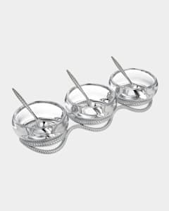 Nambe Triple Condiment Server | Neiman Marcus