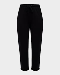 Nili Lotan Lyric Cashmere-Wool Straight-Leg Drawstring Pants | Neiman ...