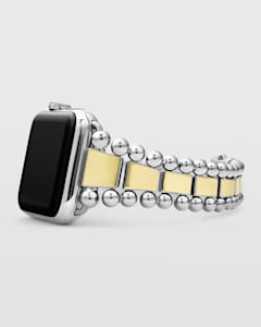 LAGOS Smart Caviar Black 38mm Apple Watch Bracelet | Neiman Marcus