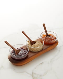 Nambe Triple Condiment Server | Neiman Marcus
