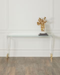 Interlude Home Surrey Acrylic Console Table | Neiman Marcus
