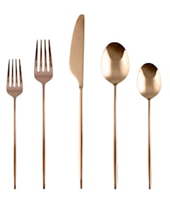 Hampton Forge 20-Piece Mirabella Satin Copper Flatware Set | Neiman Marcus