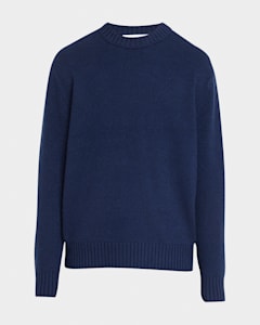 FRAME Men's Cashmere-Silk Crew Sweater | Neiman Marcus