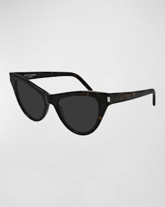 Saint Laurent YSL Acetate Cat-Eye Sunglasses | Neiman Marcus