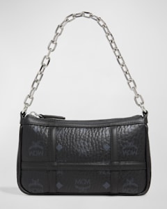 MCM Mini Diamond Leather Metal Top-Handle Bag | Neiman Marcus