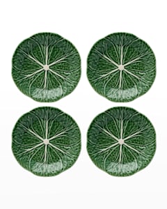 Bordallo Pinheiro Cabbage Charger Plates, Green - Set of 2 | Neiman Marcus