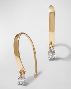 DEMARSON Mini Astra Two-Tone Hoop Earrings | Neiman Marcus