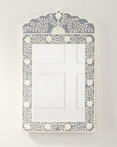 Global Views Wood and Bone Wall Mirror - 48" | Neiman Marcus