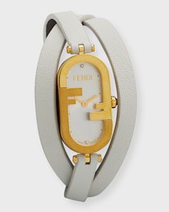 Fendi O'Lock Vertical Oval Bracelet Watch with Pearls | Neiman Marcus