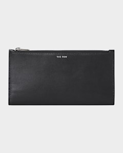 THE ROW Sofia Continental Wallet in Shiny Kid Leather | Neiman Marcus