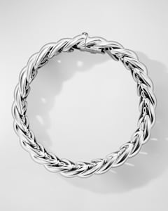 David Yurman Sculpted Cable Bracelet with Diamonds in 18K Gold, 10mm ...
