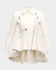 Alexander McQueen Leather Studded Biker Jacket | Neiman Marcus