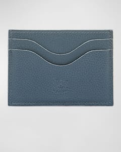 Il Bisonte Classic Zip Leather Card Holder | Neiman Marcus