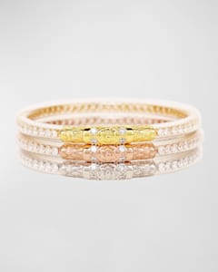 BuDhaGirl Amethyst All Weather Bangles | Neiman Marcus