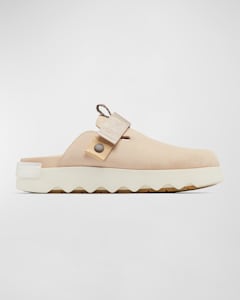 Loewe Terra Leather Chunky Clogs | Neiman Marcus