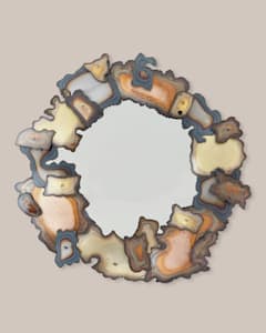Global Views Wood and Bone Wall Mirror - 48" | Neiman Marcus
