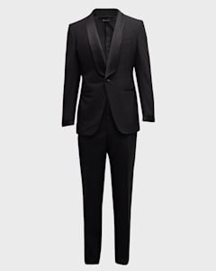 TOM FORD Men's Peak-Lapel Wool Tuxedo | Neiman Marcus