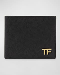 TOM FORD Men's T-Line Leather Money Clip Wallet | Neiman Marcus