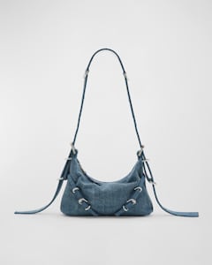 Givenchy Voyou Mini Shoulder Bag in Tumbled Leather | Neiman Marcus
