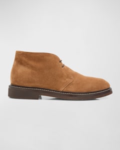 Brunello Cucinelli Men's Polished Calfskin Dress Boots Brunello Cucinelli Men's Polished Calfskin Dress Boots
