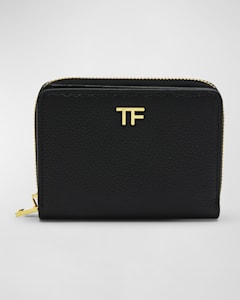 TOM FORD TF Card Holder in Grained Leather | Neiman Marcus