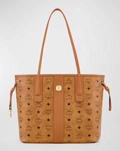 MCM Lauretos Monogram Canvas Shopper Tote Bag | Neiman Marcus