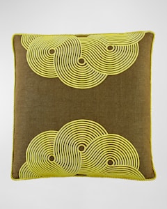 Jonathan Adler Pompidou Loops Pillow, 20" Square | Neiman Marcus