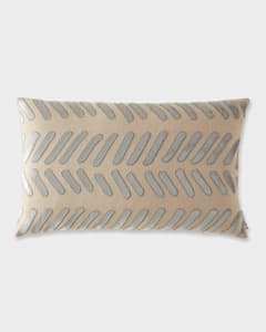 John Robshaw Woven Sand Pillow, 22" Square | Neiman Marcus