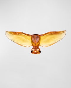 Lalique Mossi Amber Vase - 8" | Neiman Marcus