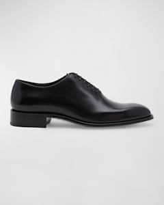 TOM FORD Men's Edgar Leather Wingtip Brogue Derby Shoes | Neiman Marcus