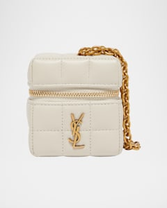 Saint Laurent Gaby Mini YSL Crossbody Bag in Quilted Leather | Neiman ...