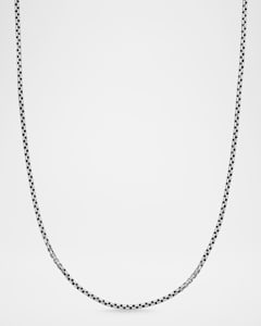 David Yurman Men's Box Chain Necklace in 18K Rose Gold, 5mm, 24"L ...