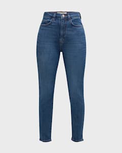 Triarchy Ms. Triarchy V-High Rise Straight-Leg Jeans | Neiman Marcus