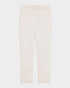 Theory Traceable Wool Slim Straight-Leg Trousers | Neiman Marcus