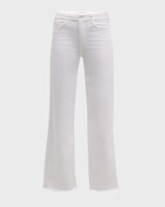 MOTHER The Hustler Roller Fray Jeans | Neiman Marcus